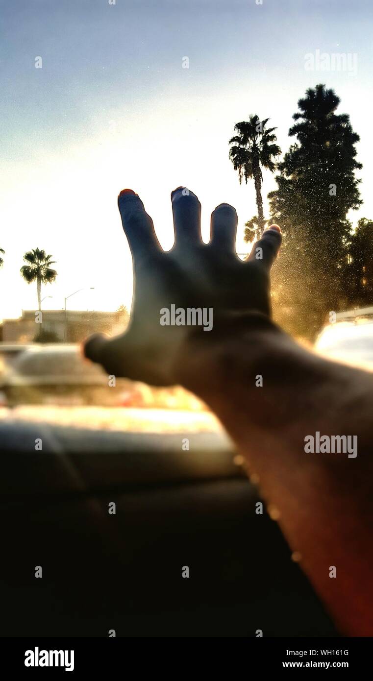 Hand touching glass hi-res stock photography and images - Alamy