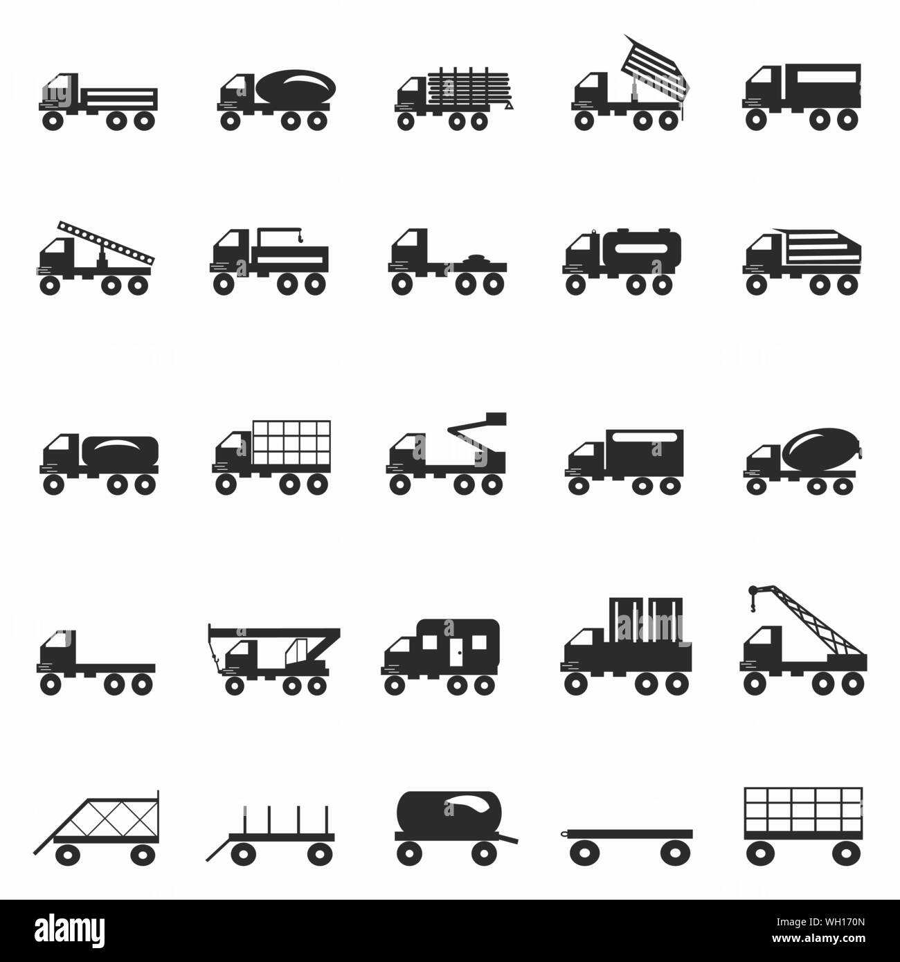 trucks symbols set vector illustration Stock Vector Image & Art - Alamy