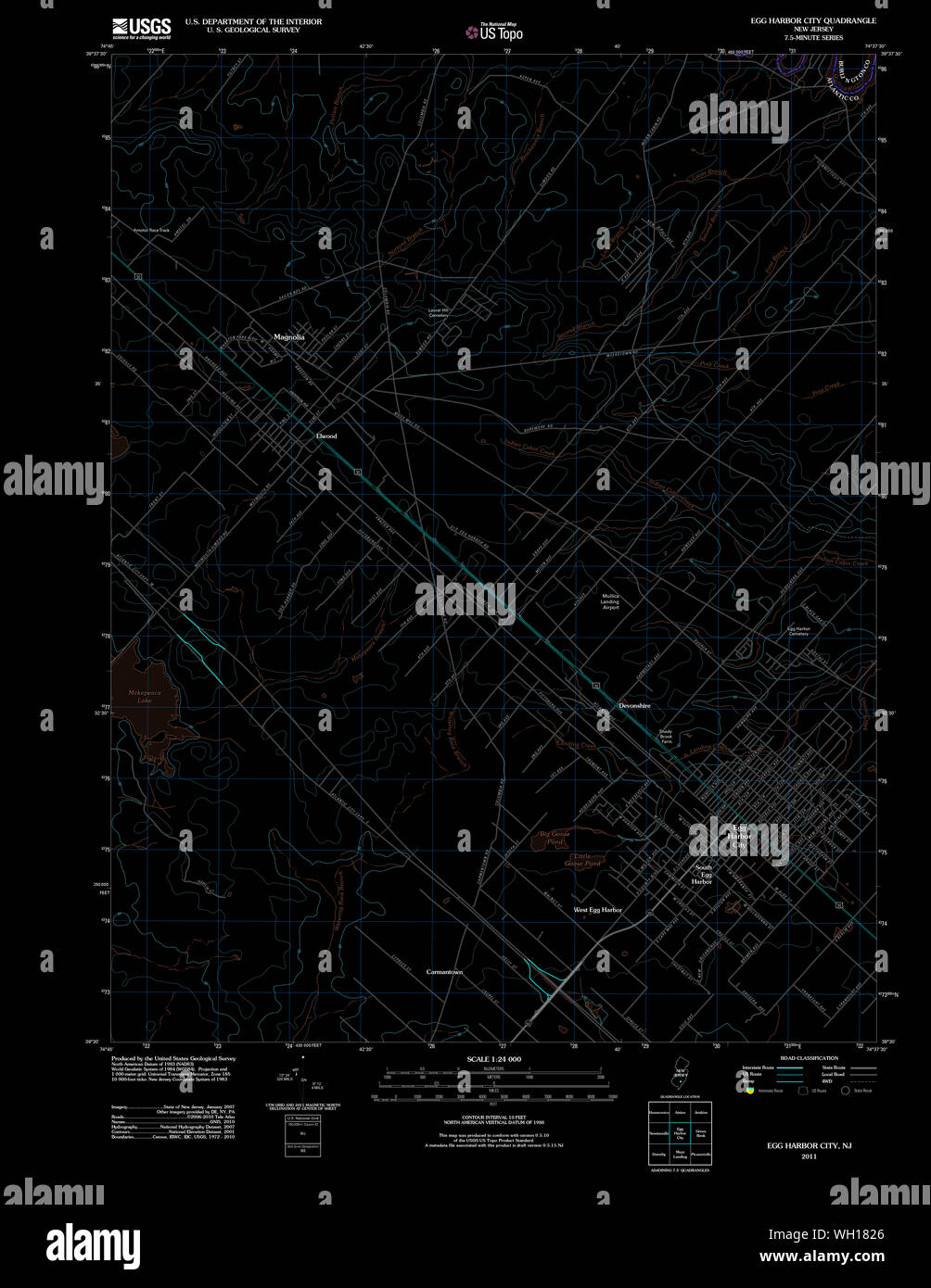 Map of egg harbor city hi-res stock photography and images - Alamy
