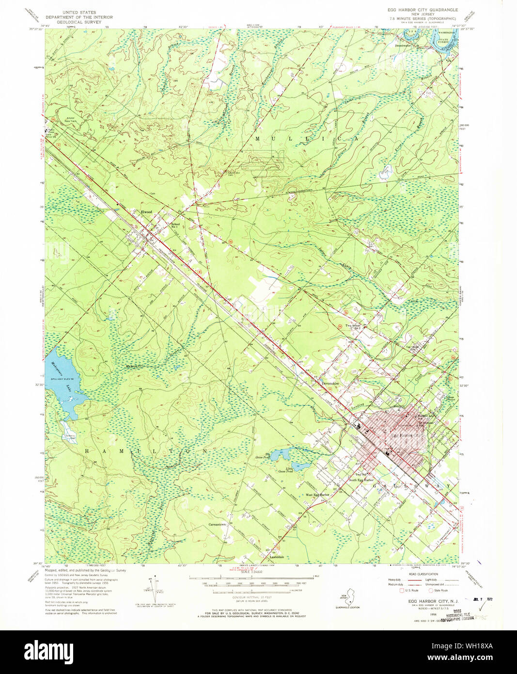 Map of egg harbor city hi-res stock photography and images - Alamy