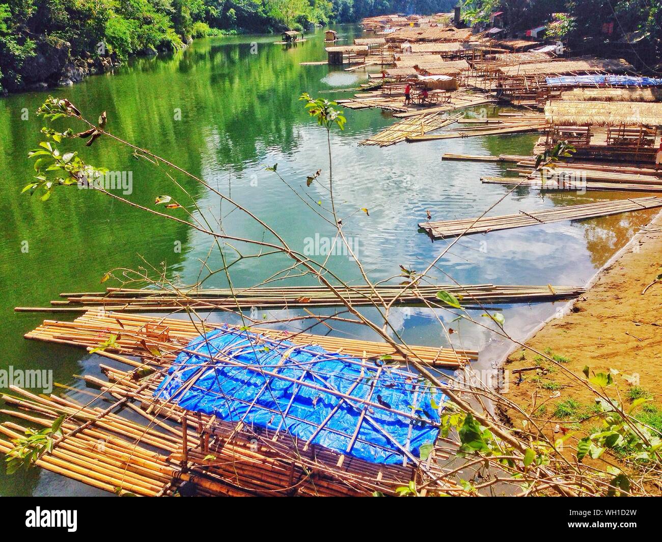 Rafts on riverbank hi-res stock photography and images - Alamy