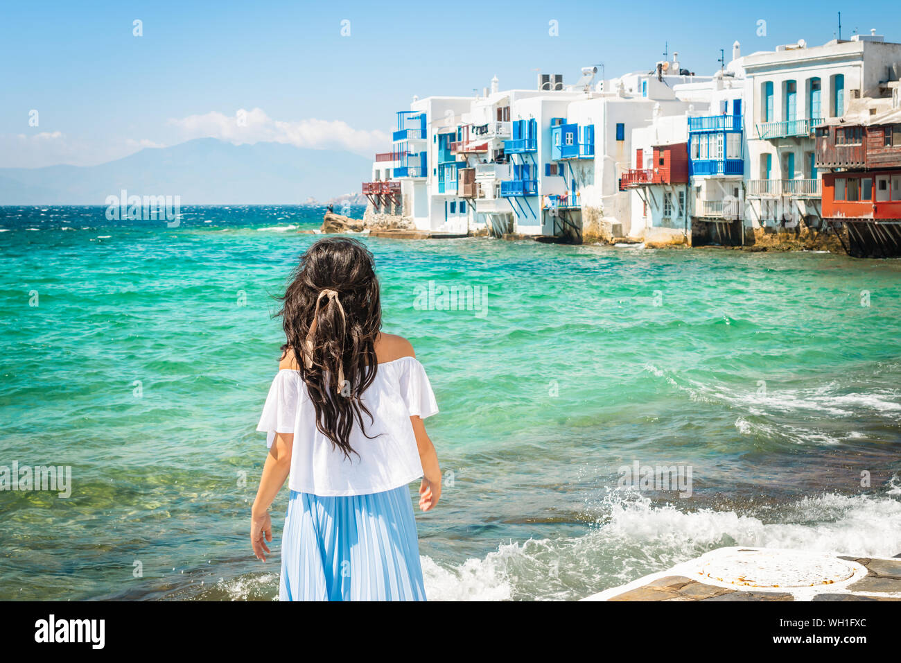 Panorama of mykonos island hi-res stock photography and images - Alamy