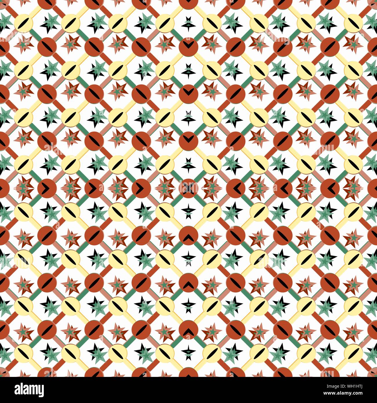 colored geometric objects on a light background seamless vector pattern ...