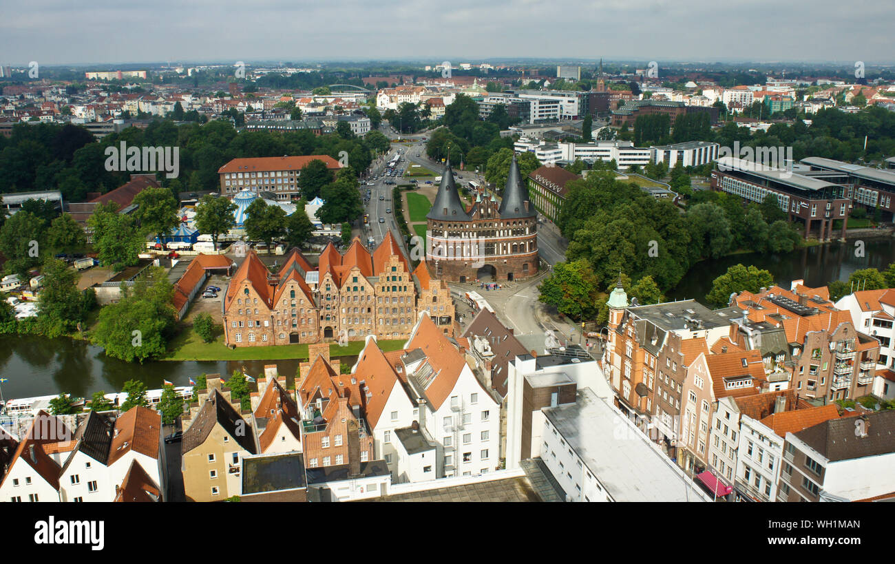 Lubeck aerial view hi-res stock photography and images - Alamy