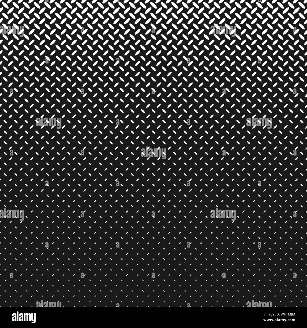 Monochrome halftone diagonal ellipse pattern background - abstract ...