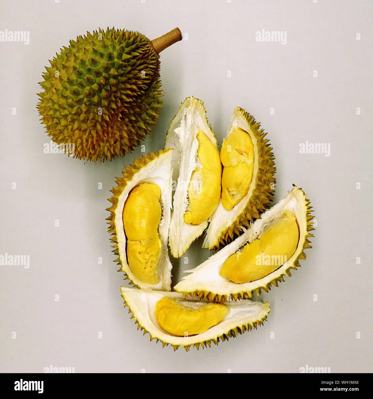 Slice of durian hi-res stock photography and images - Alamy
