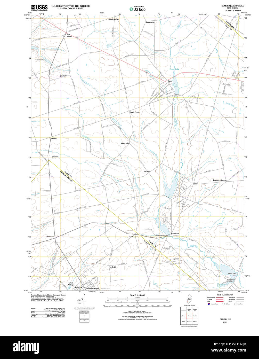 Map of elmer hi-res stock photography and images - Alamy