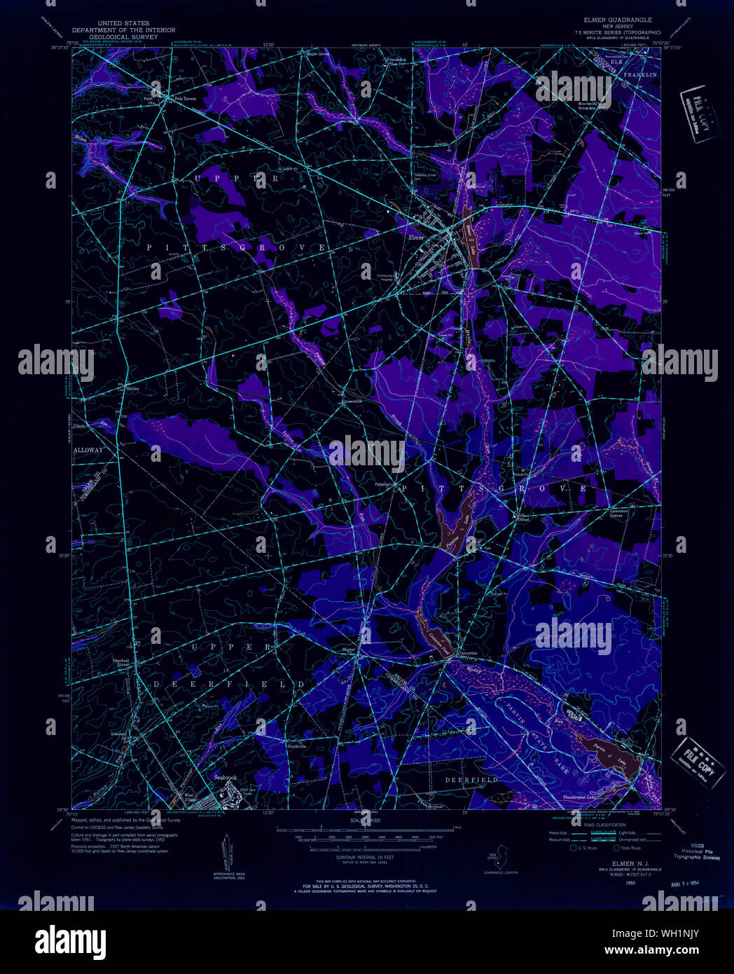 Map of elmer hi-res stock photography and images - Alamy