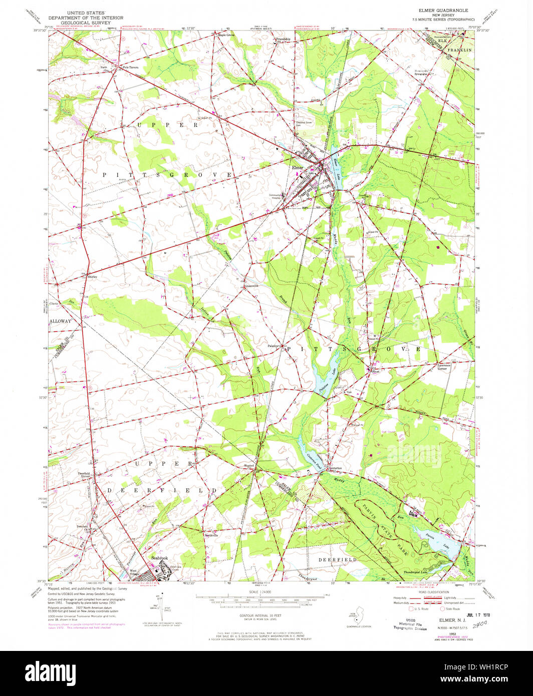 Map of elmer hi-res stock photography and images - Alamy