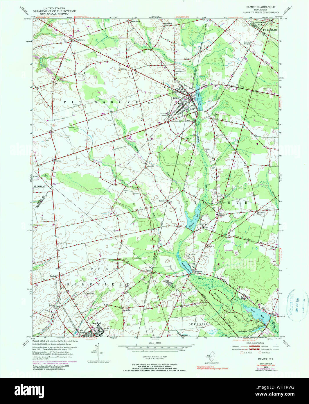 Map of elmer hi-res stock photography and images - Alamy