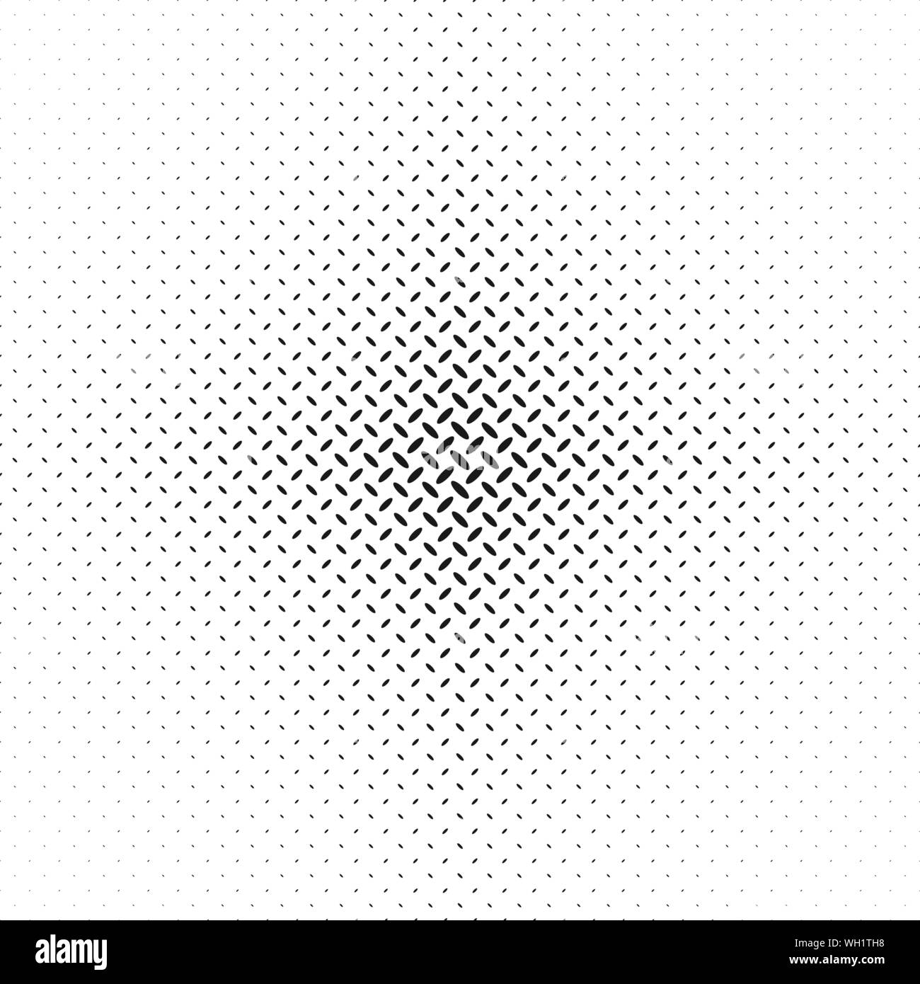 Monochrome geometrical halftone ellipse pattern background design - abstract vector graphic ...