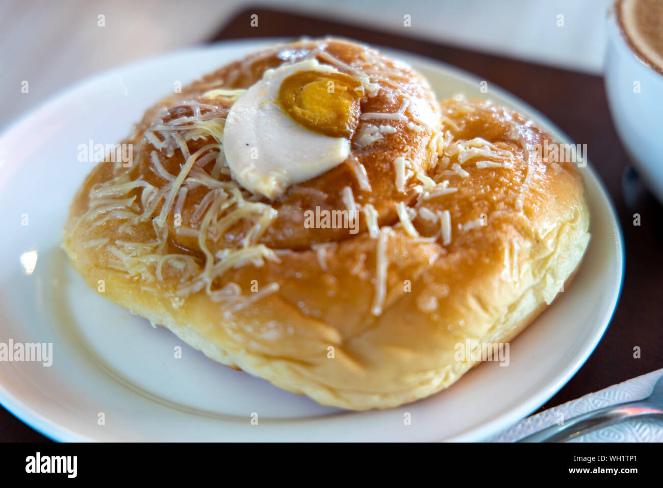 Filipino traditional desert Ensaymada, Philippines Stock Photo - Alamy