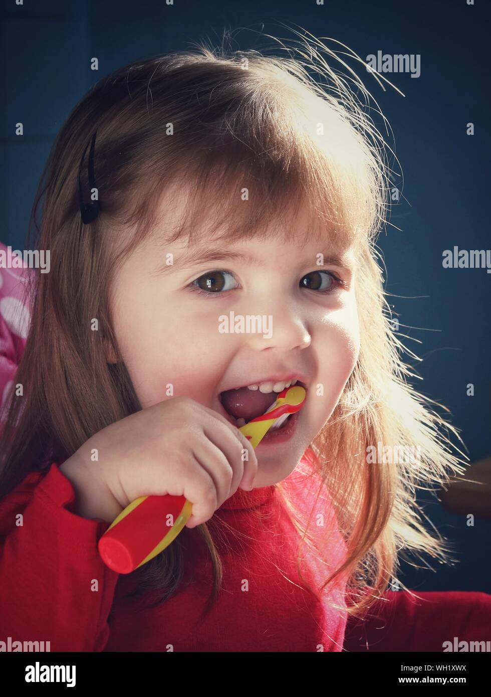 Portrait while brushing teeth hi-res stock photography and images - Alamy