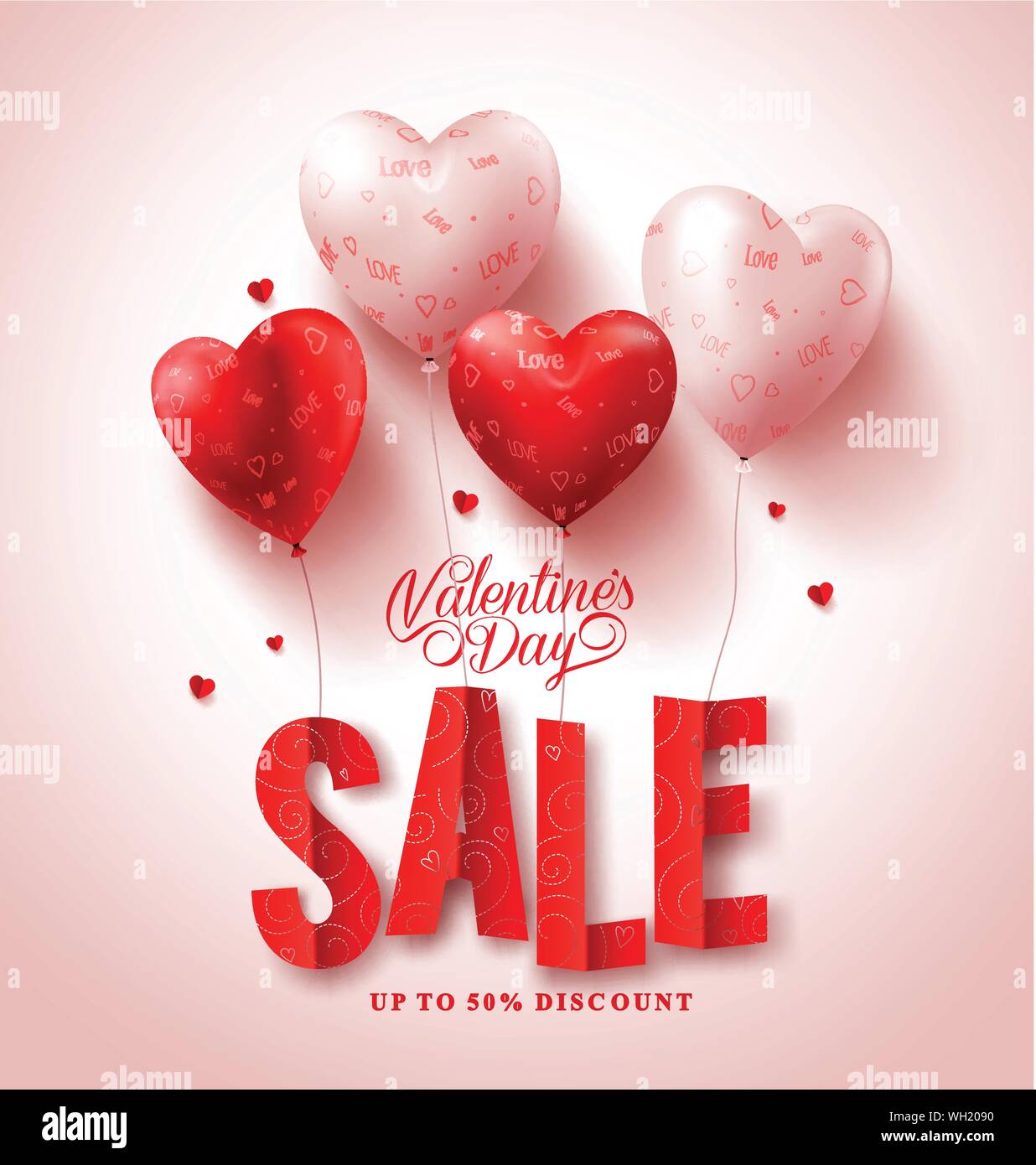 Balloons in shape letter Stock Vector Images - Alamy