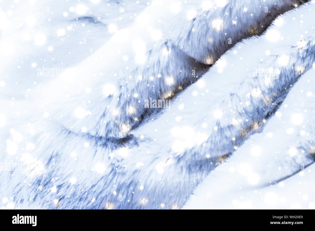 Christmas backdrop, warm winter clothing and fashion design concept ...