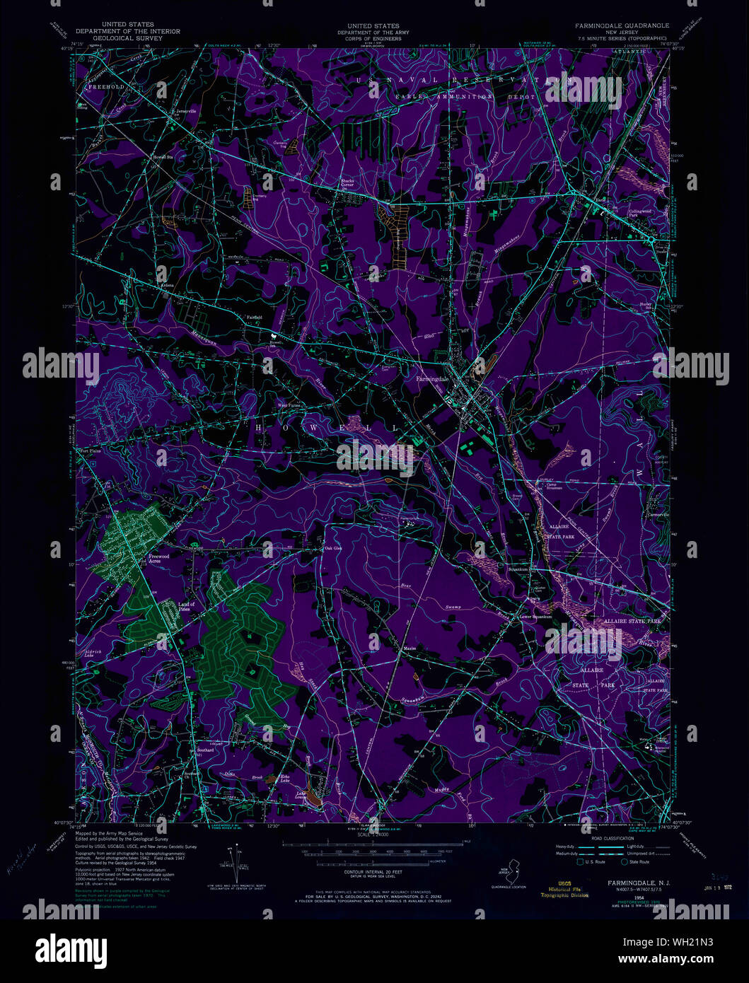Farmingdale map hi-res stock photography and images - Alamy