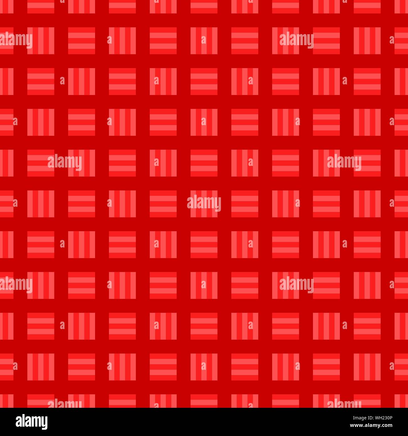 Seamless geometrical square pattern design background - red vector graphic Stock Vector Image ...