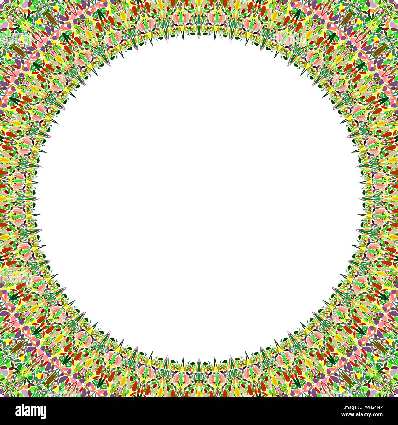Abstract circular frame - vector design with white background Stock ...