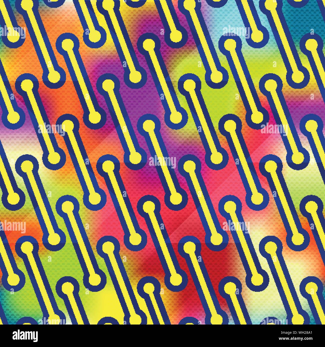 abstract geometric objects on the beautiful colored background seamless ...