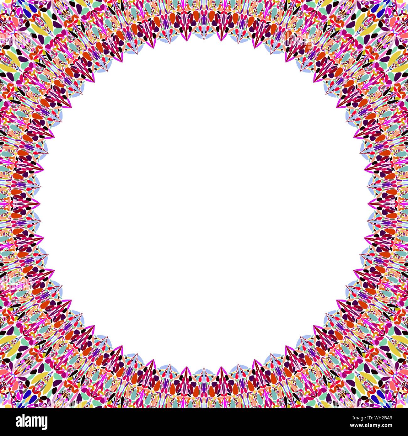 Abstract circular frame - vector design with white background Stock ...