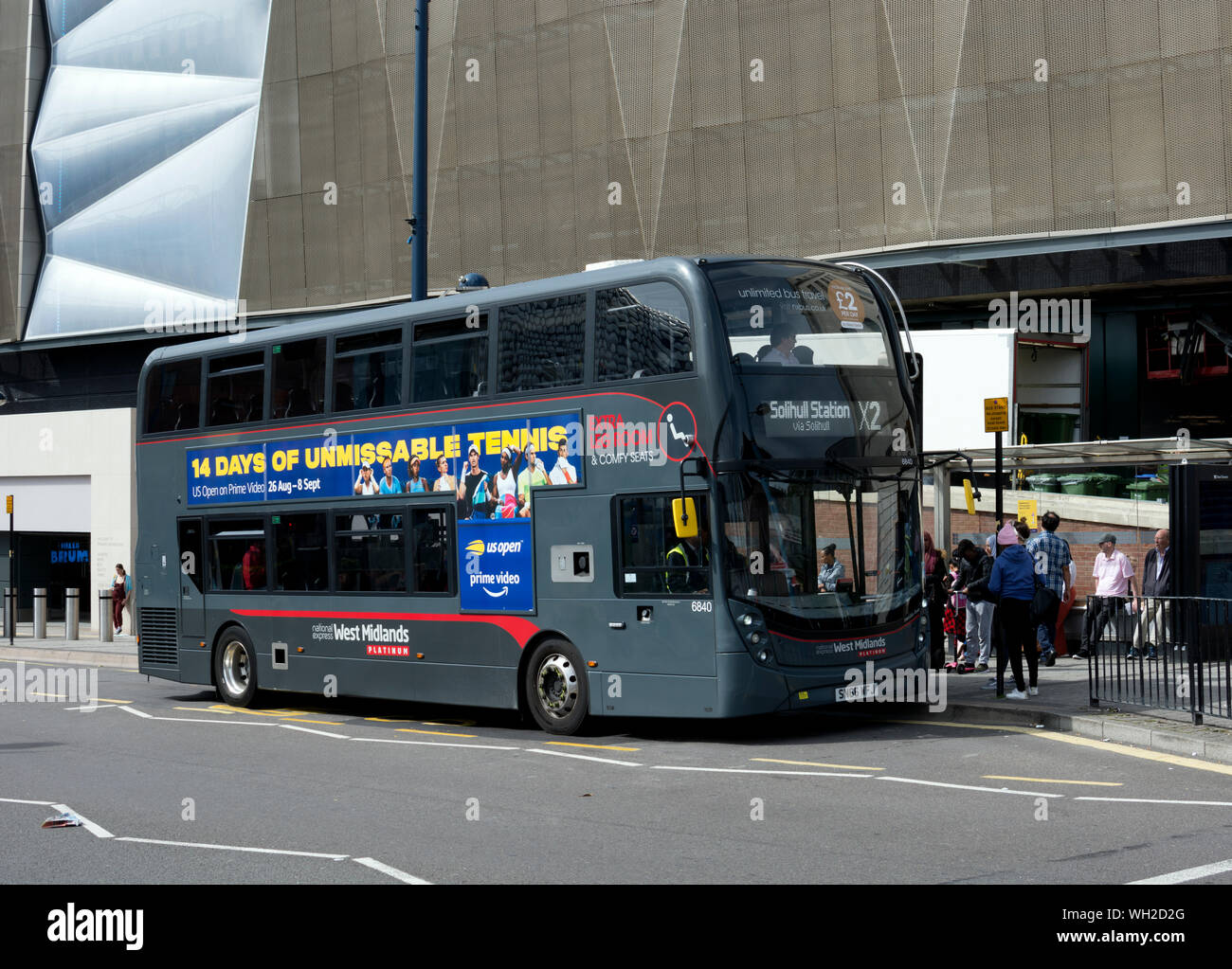 National Express West Midlands X2 service bus in Moor Street ...