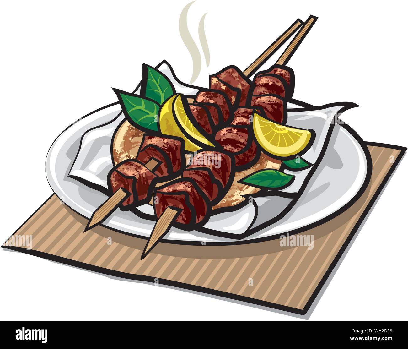 Gourmet greek food Stock Vector Images - Alamy