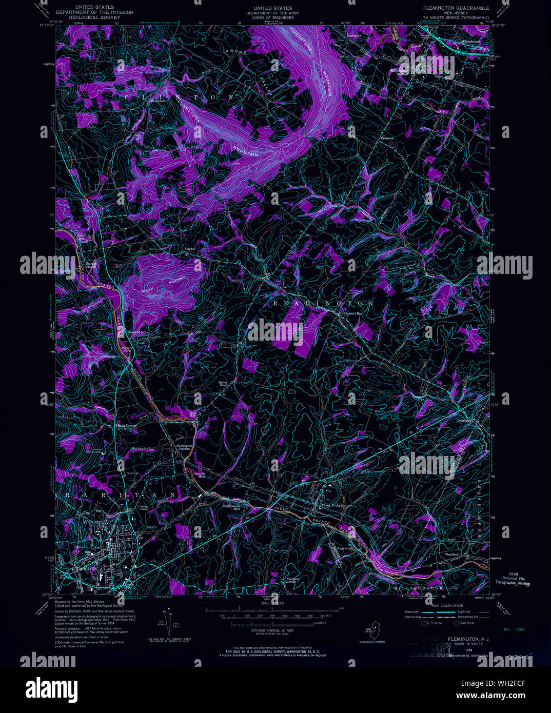 Flemington map hi-res stock photography and images - Alamy