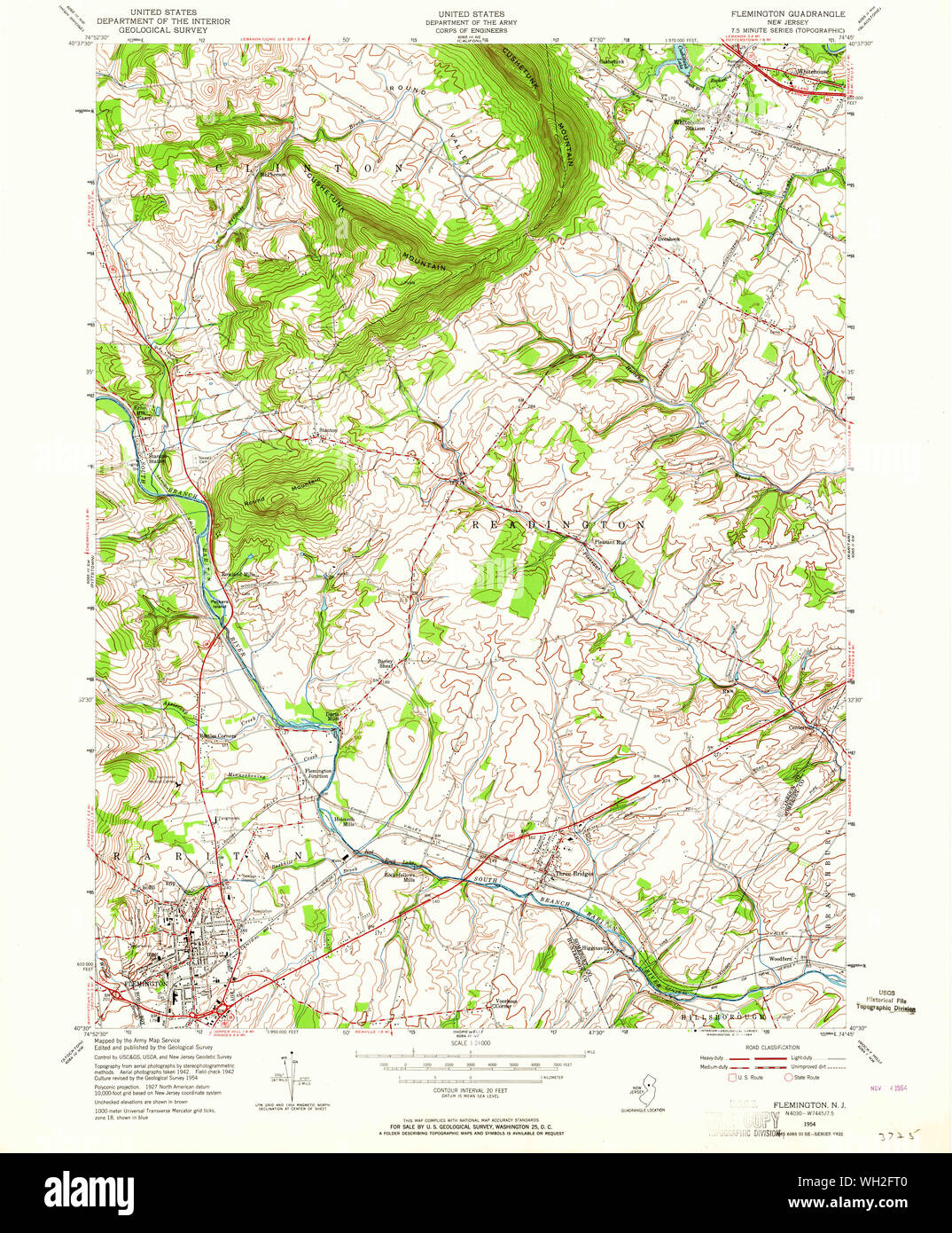 Flemington map hi-res stock photography and images - Alamy