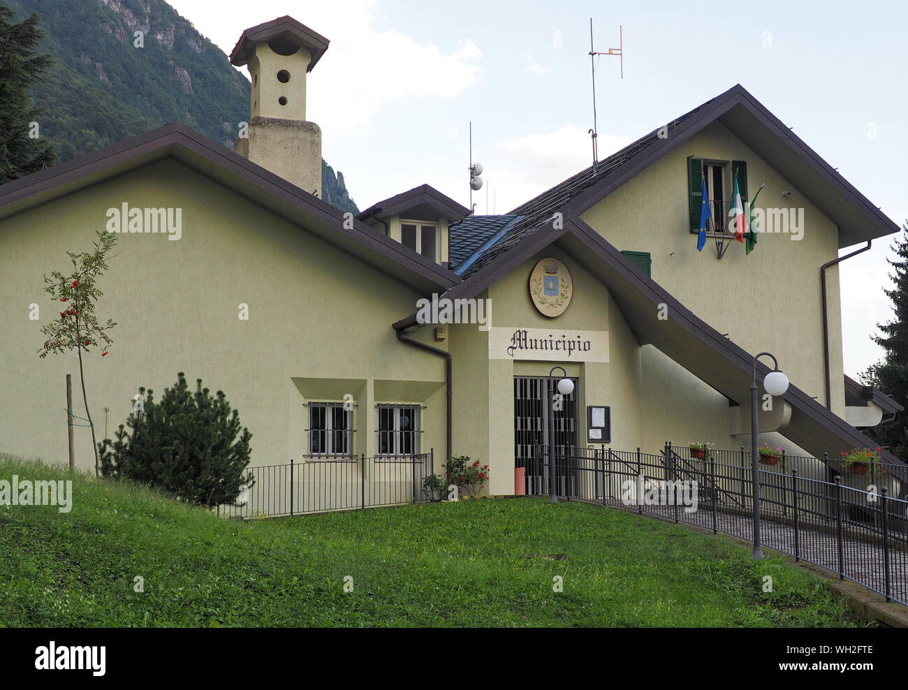 Serina city hall palace, Brembana valley, Bergamo, Lombardy, Italy ...