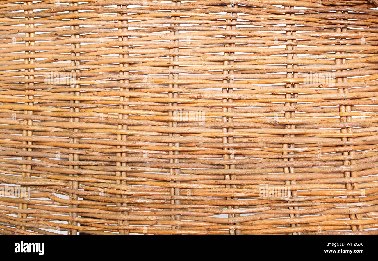 Wicker twigs background, decoration wooden pattern, texture handmade ...