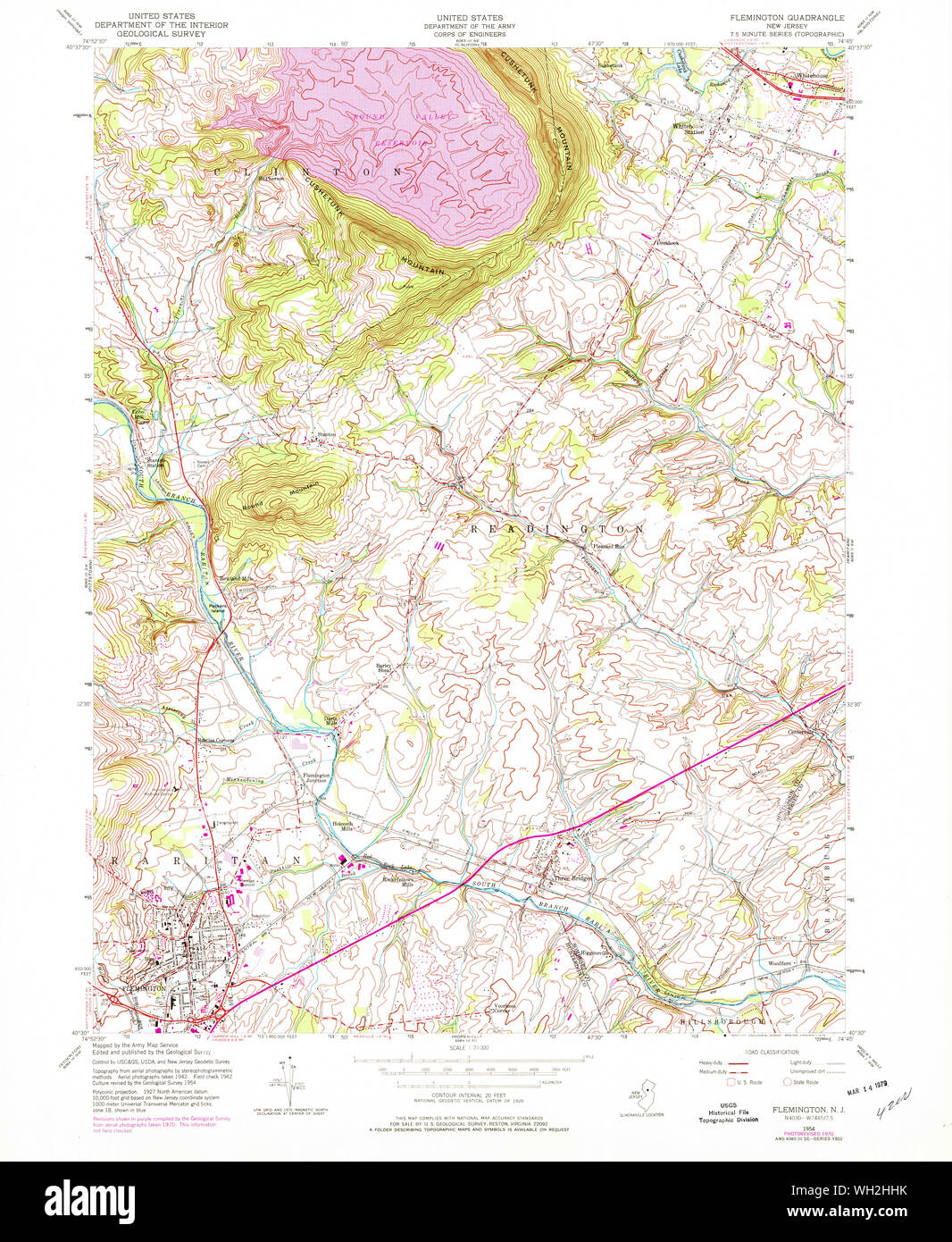 Flemington map hi-res stock photography and images - Alamy