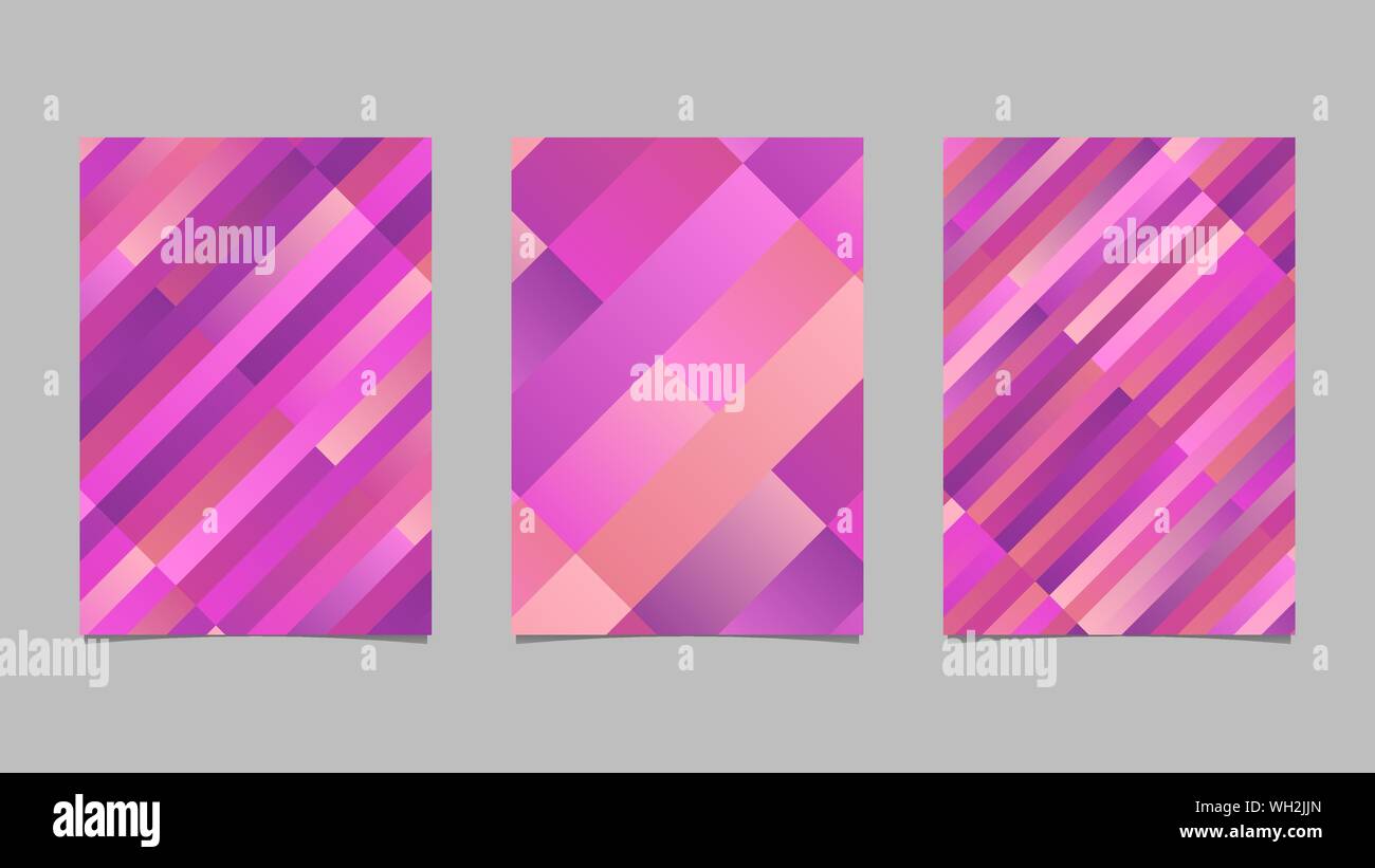 Geometrical modern diagonal rectangle poster design set - abstract ...