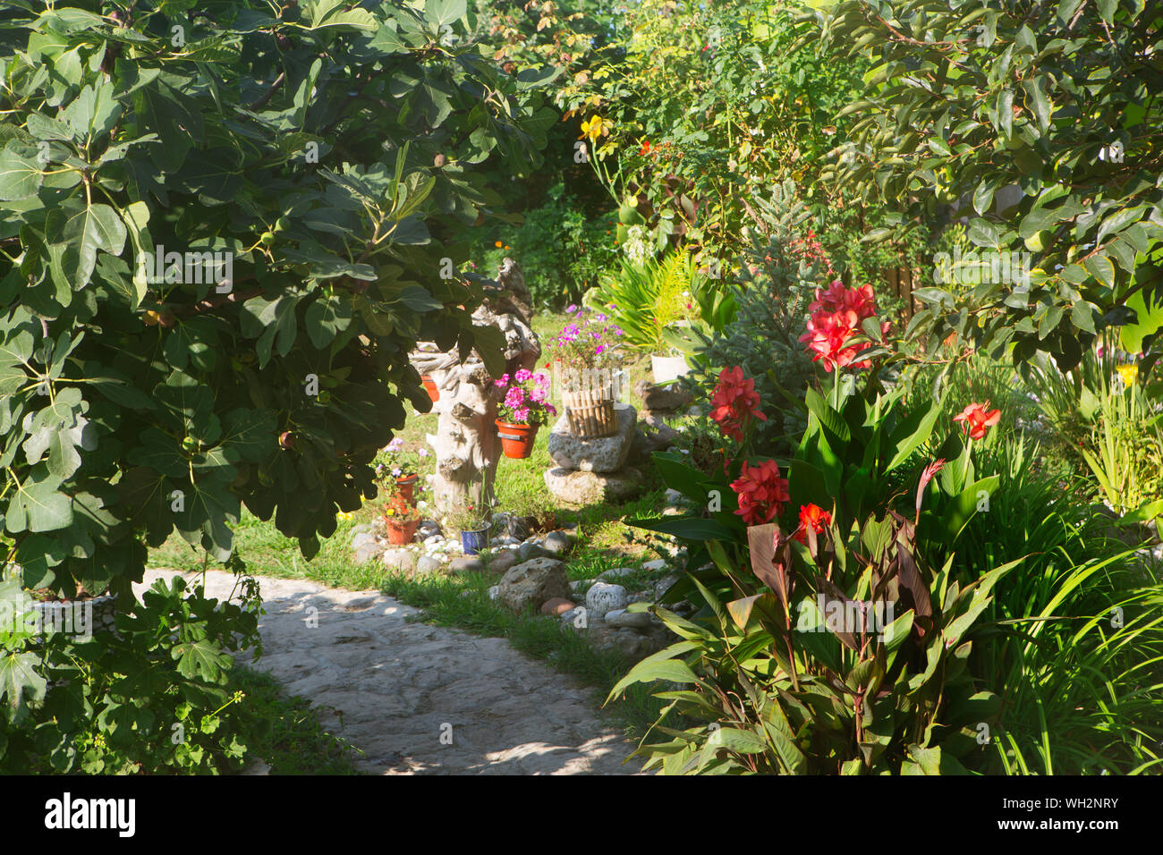 Beautiful park design Stock Photo - Alamy