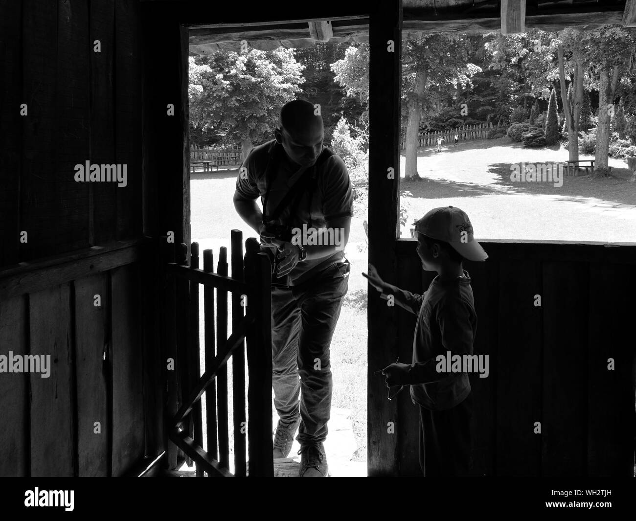 Man talking with his child hi-res stock photography and images - Alamy