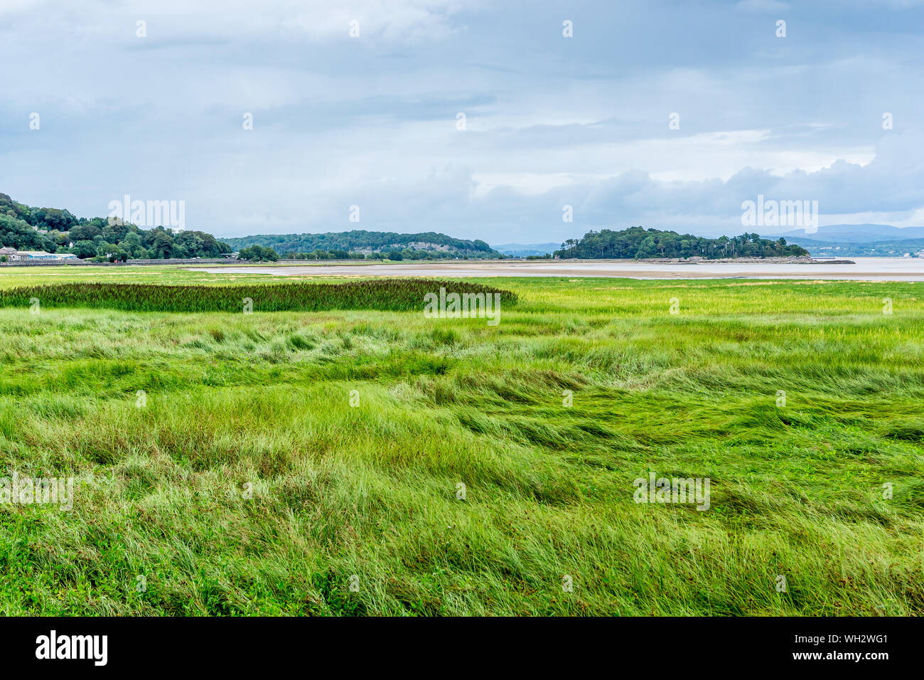 Grange-over-Sands Promenade, Grange over sands, Cumbria, England, UK ...