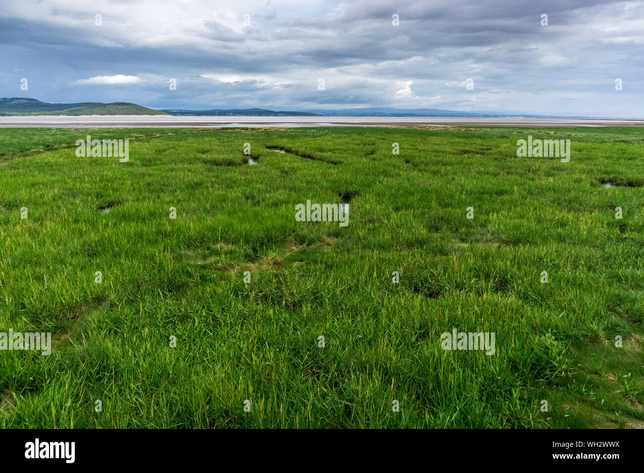 Grange-over-Sands Promenade, Grange over sands, Cumbria, England, UK ...