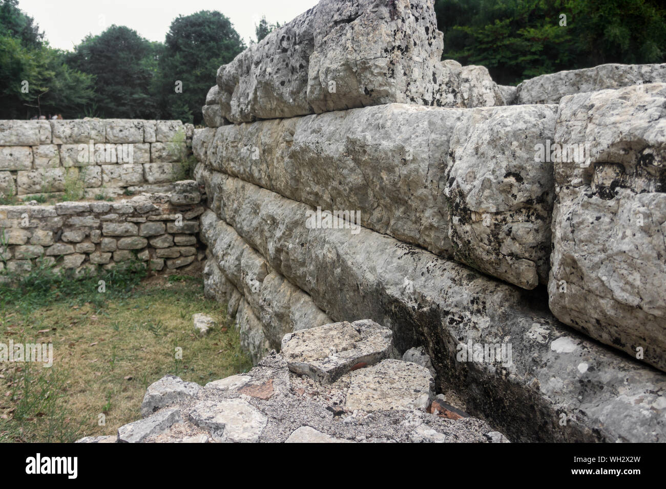 Ruins of ancient city in south Albania. 4th century. Butrint - UNESCO ...