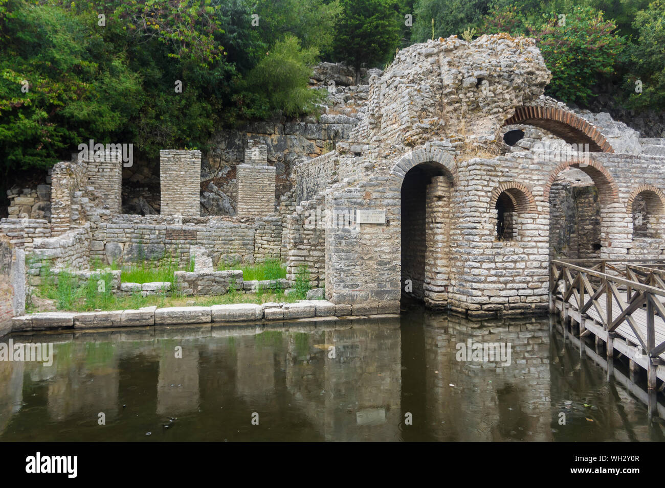 Ruins of ancient city in south Albania. 4th century. Butrint - UNESCO ...