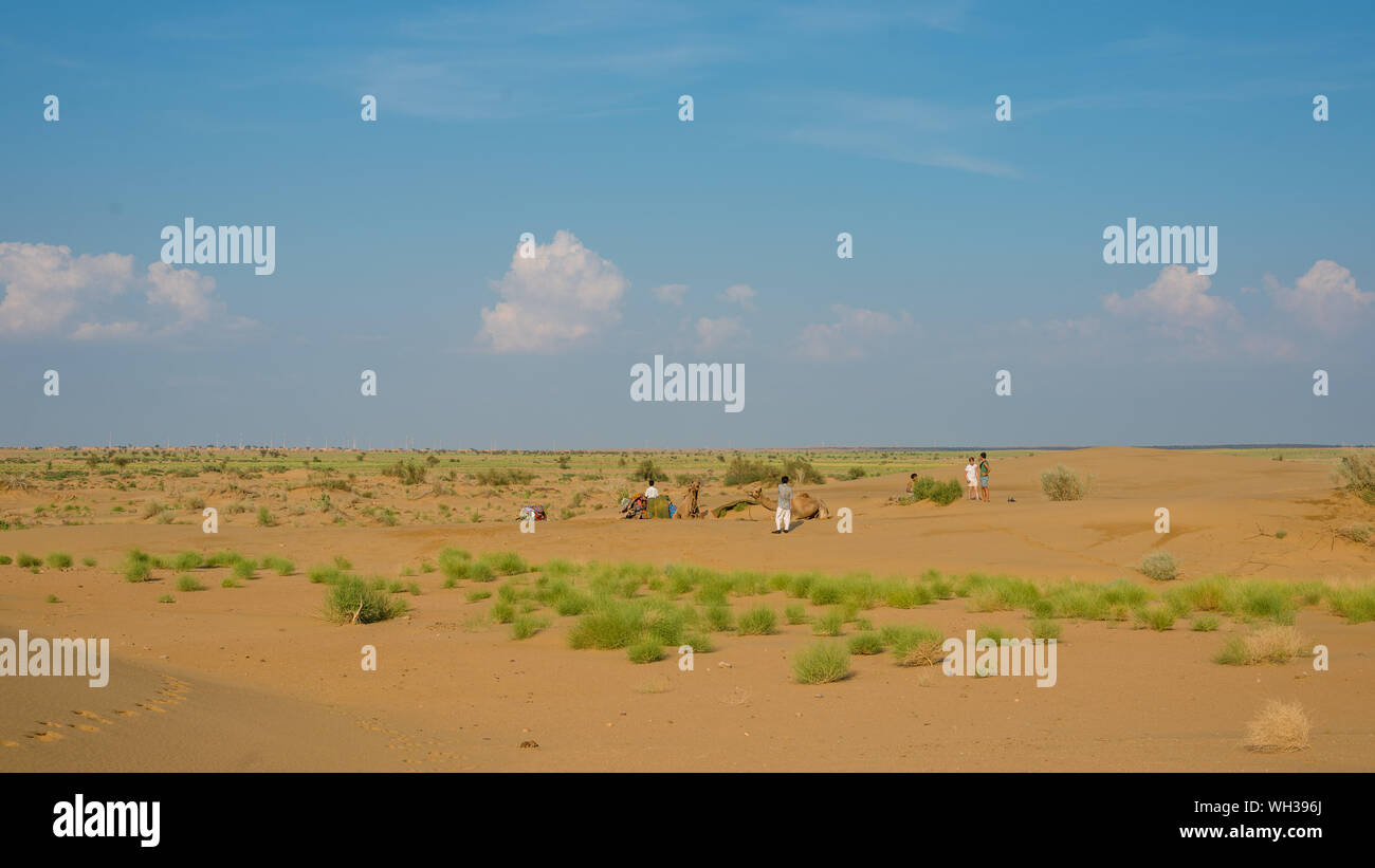 Dunes of Thar Desert. Sam Sand dunes, Rajasthan, India Stock Photo - Alamy