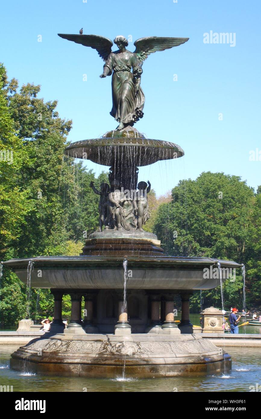 Bethesda fountain, central park hi-res stock photography and images - Alamy