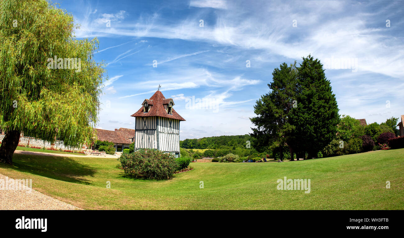 Normandy French house. a view of typical french Normand house Stock ...