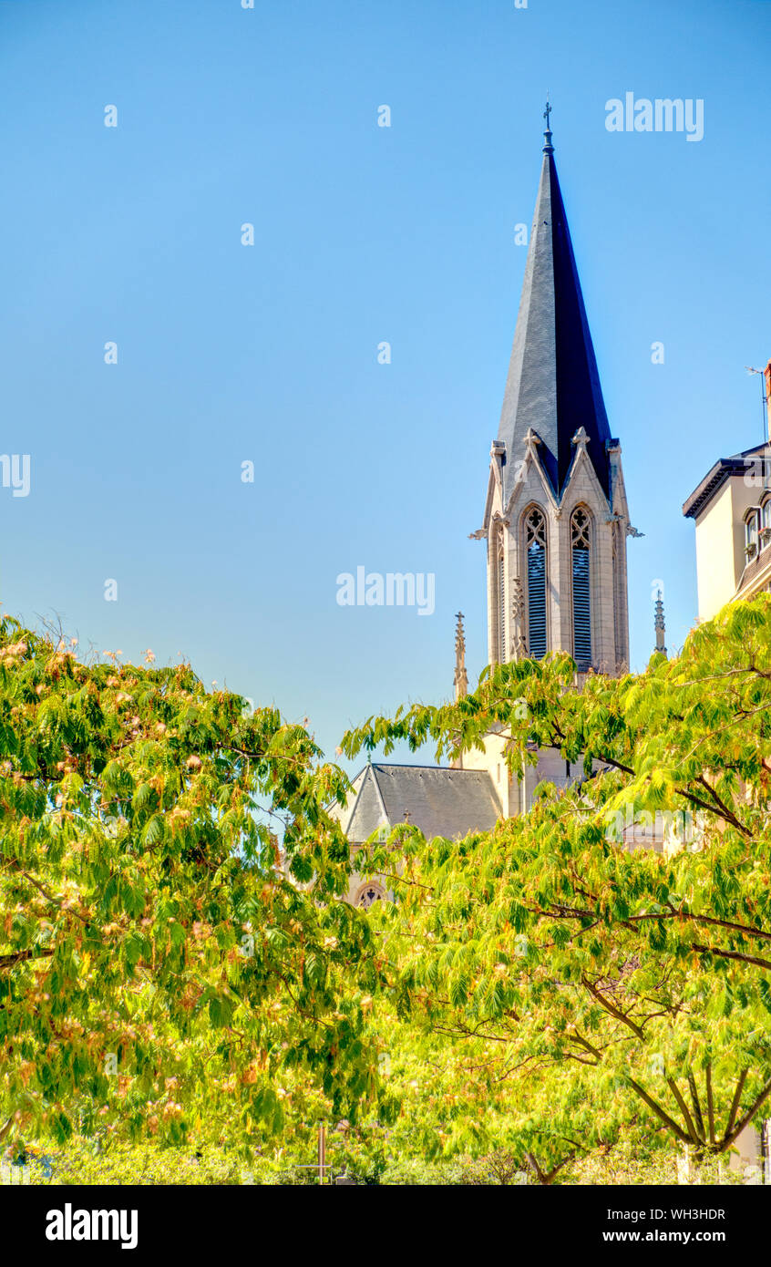 Lyon, Historical center, HDR image Stock Photo - Alamy