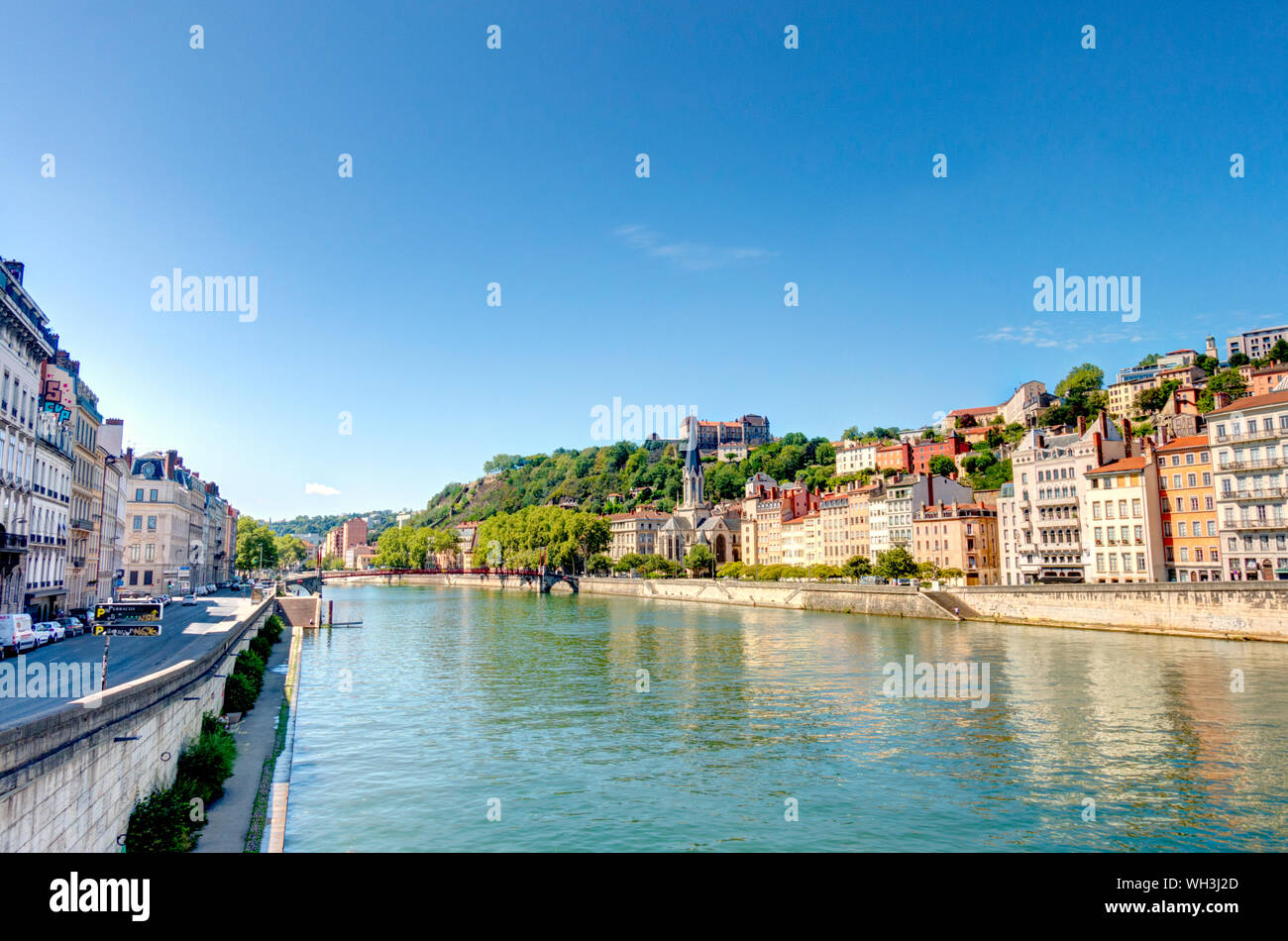 Lyon, Historical center, HDR image Stock Photo - Alamy