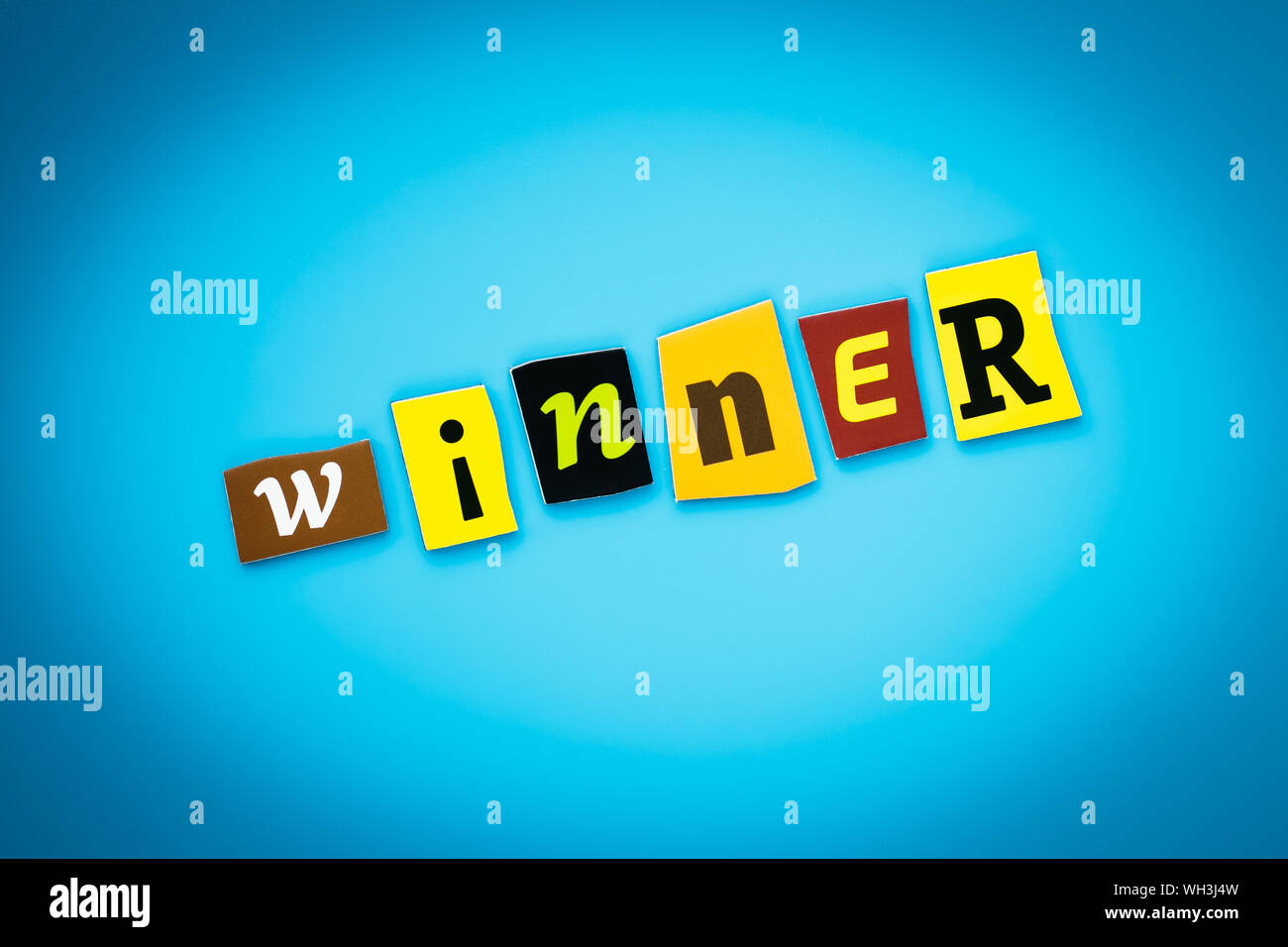 Winner letters hi-res stock photography and images - Alamy