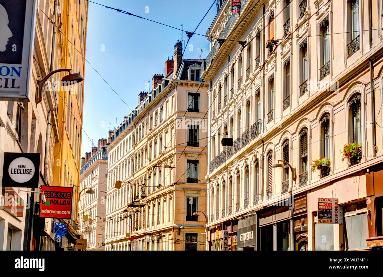 Lyon, Historical center, HDR image Stock Photo - Alamy