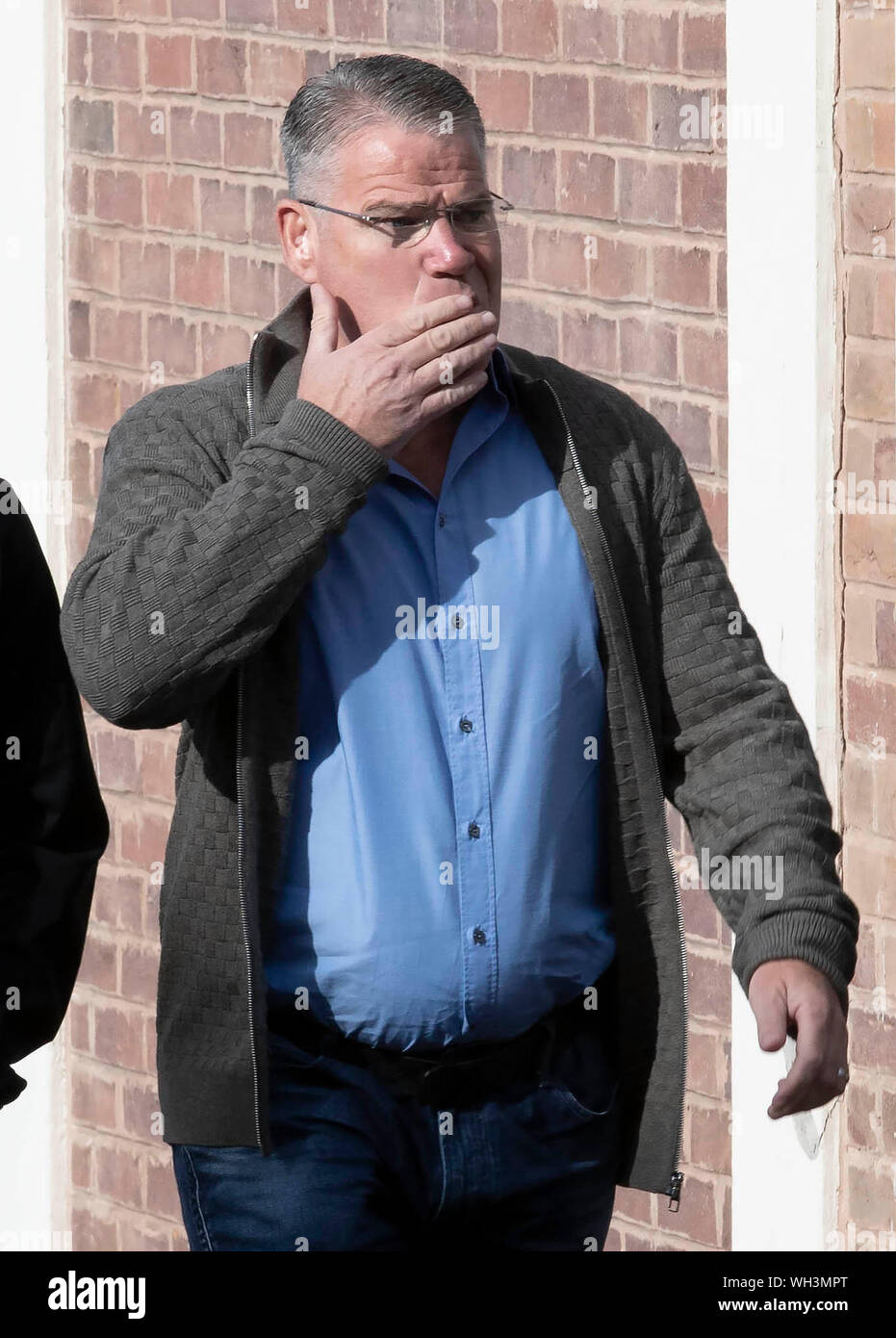 Irish businessman thomas kavanagh arriving stoke on trent crown court ...