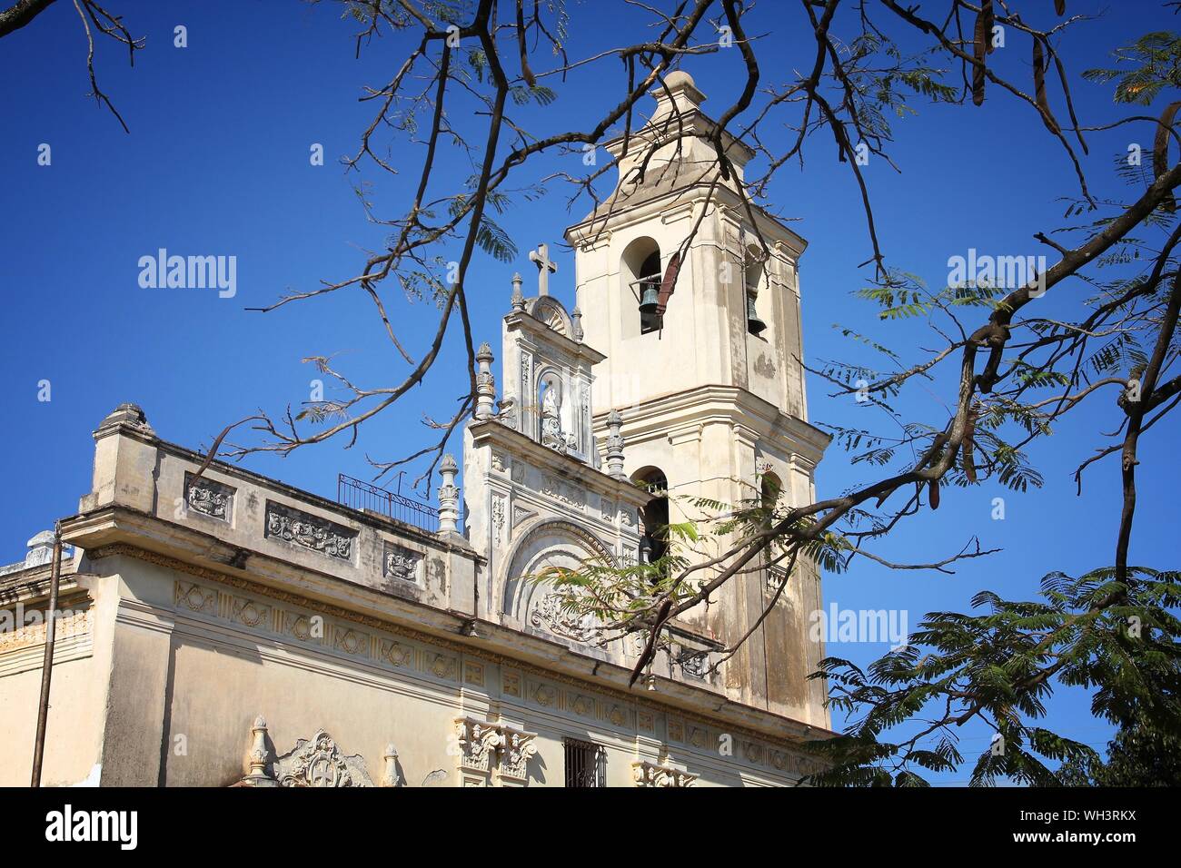 Sancti Spiritus, Cuba - old Roman Catholic church architecture Stock ...