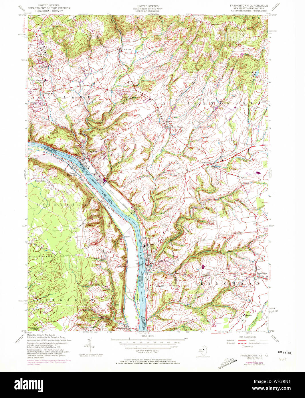 Map of frenchtown hi-res stock photography and images - Alamy