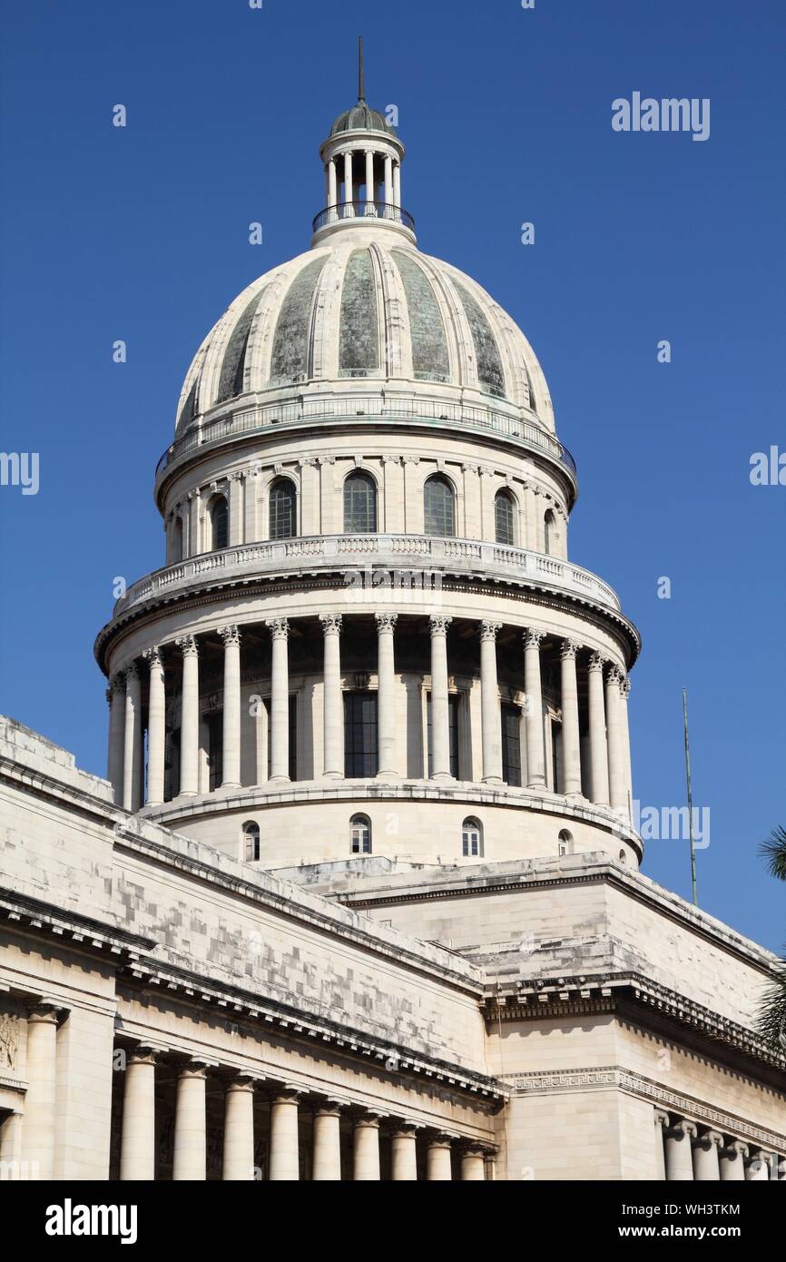 Havana, Cuba - government building of National Capitol (Capitolio Stock ...