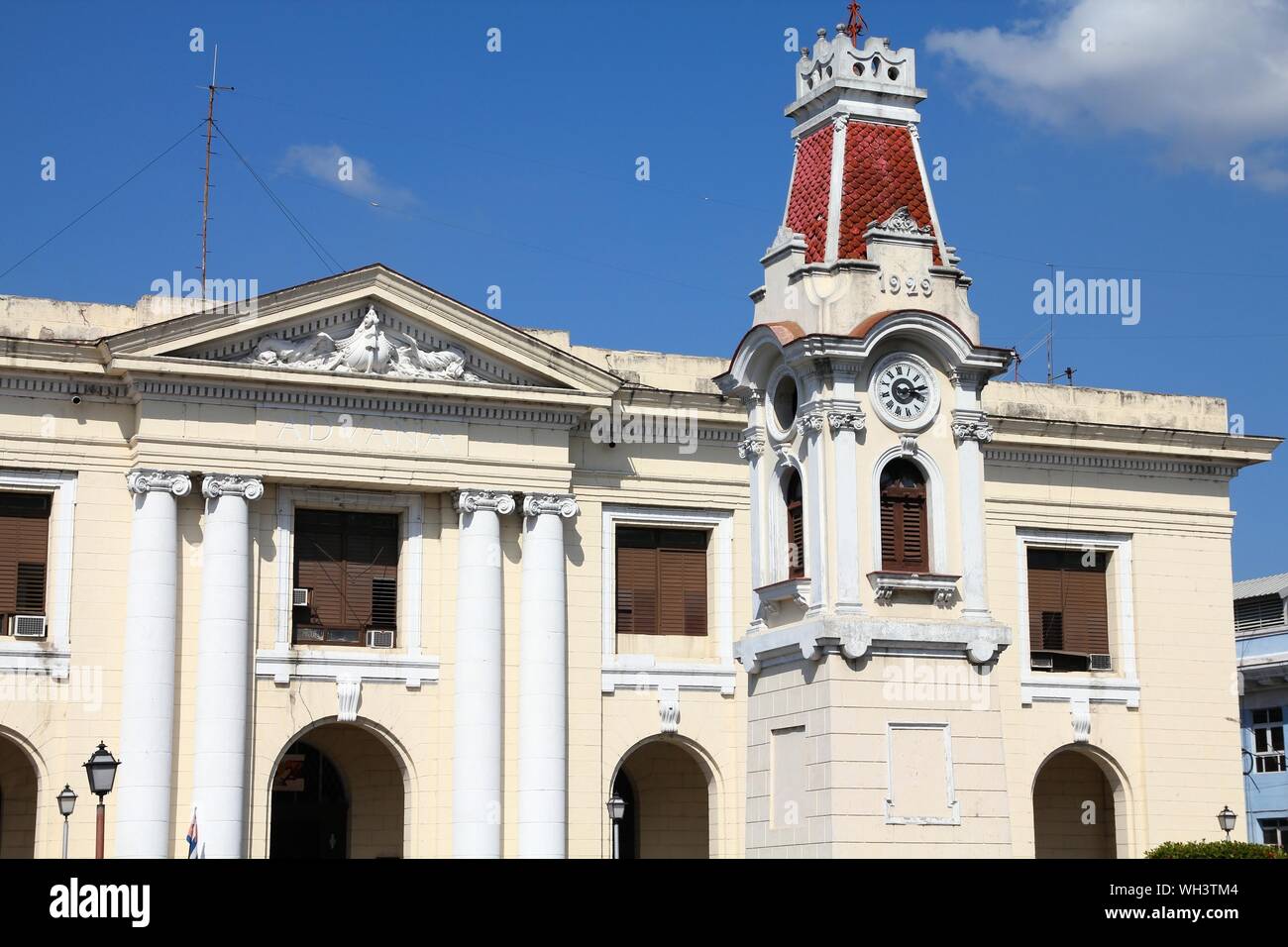 Santiago de Cuba city landmark - Alameda street clock Stock Photo - Alamy